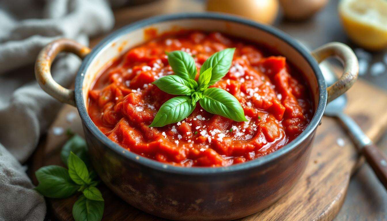 Cette sauce tomate italienne bluffe tout le monde : trois ingrédients ...